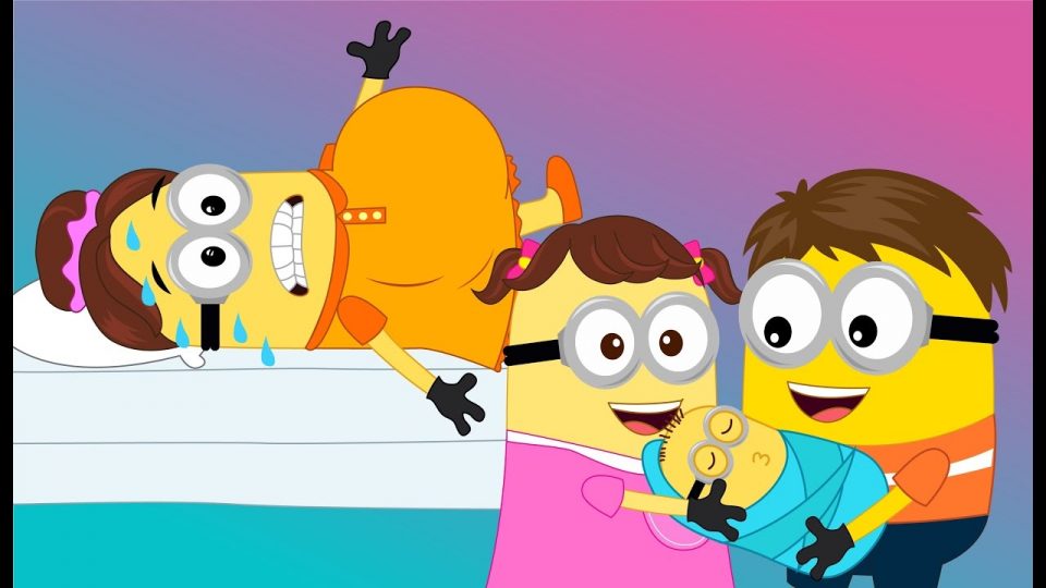 Minions Banana Brings Up Dinosaur Egg Funny Story New Episodes! Finger ...